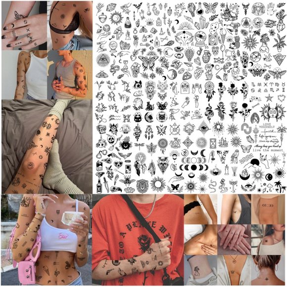 Design | Small Temporary Tattoo Realistic Tiny Tattoos Adults Women Men ...